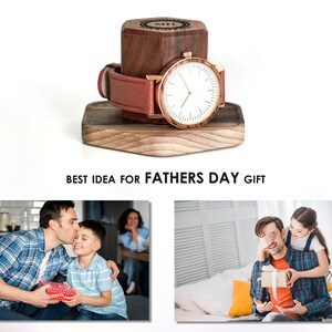 Wooden Cylinder Watch Stand Gift for Men Watch Holder Watch Accessories ...