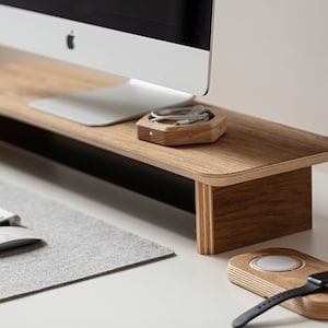 Desk Shelf Monitor Stand With Storage Desk Monitor Riser - Etsy UK