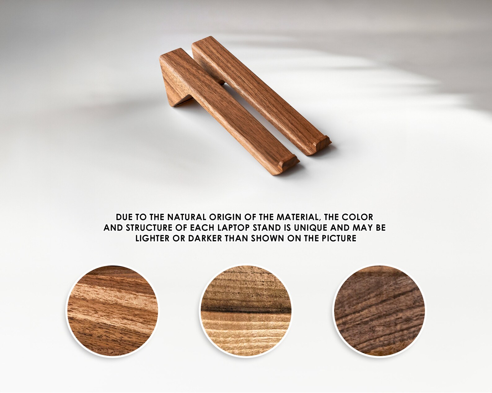 Wooden Laptop Riser for Desk, Wood Laptop Stand, MacBook Stand, Laptop ...