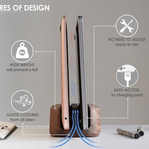 Multiple Laptop Docking Station, Multiple Laptop Stand, Upright Laptop ...