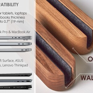 Dual Laptop Stand, Dual MacBook Stand - Etsy UK