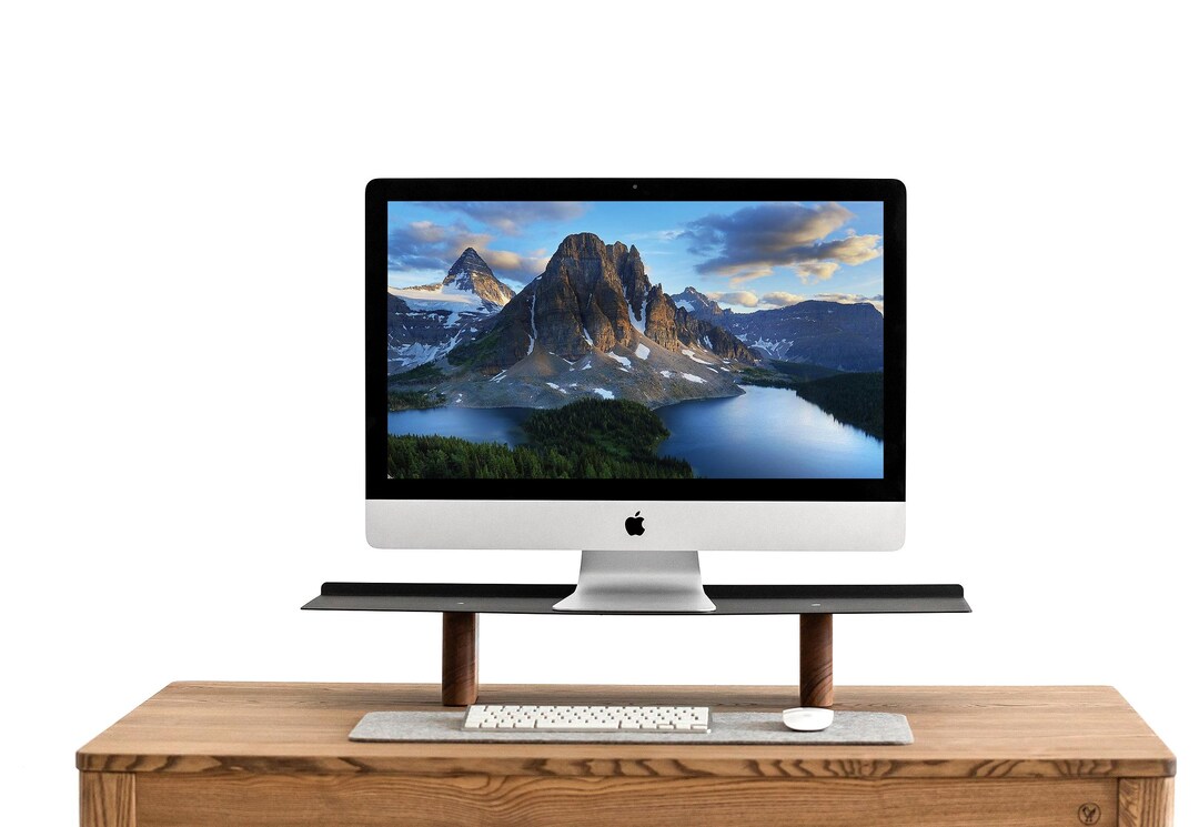 Metal Monitor Stand, Desk Shelf Monitor Stand, Metal Desk Monitor Riser ...