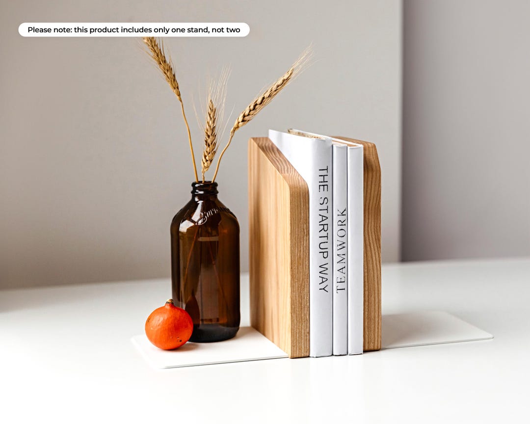 Wooden Book End 1 Piece for Bookshelf, Graduation Gift, Custom Bookend ...