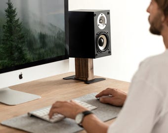 Desk Speaker Stands - Set of 2 Stands - Home Office Setup - Maximize ...