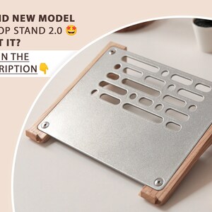 Wood Laptop Stand for Desk, Wooden Laptop Stand Macbook, Wood Stand ...