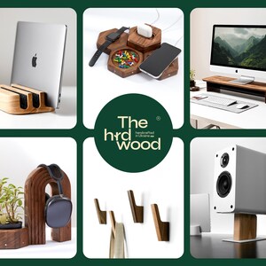 Wooden Monitor Stand With Storage for Desk Desk Monitor Riser Organizer ...