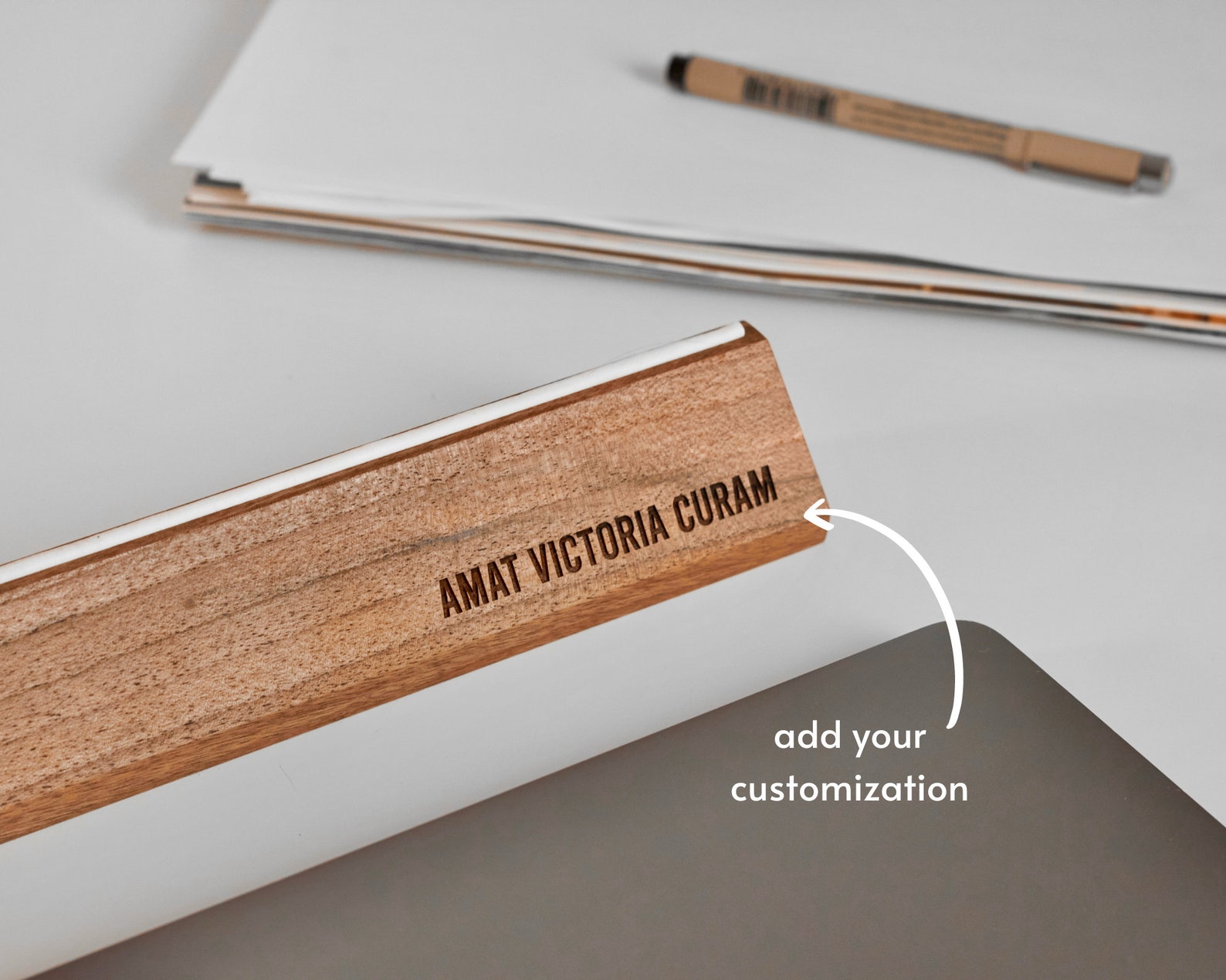 Laptop Stand Wood Laptop Riser for Desk - Etsy