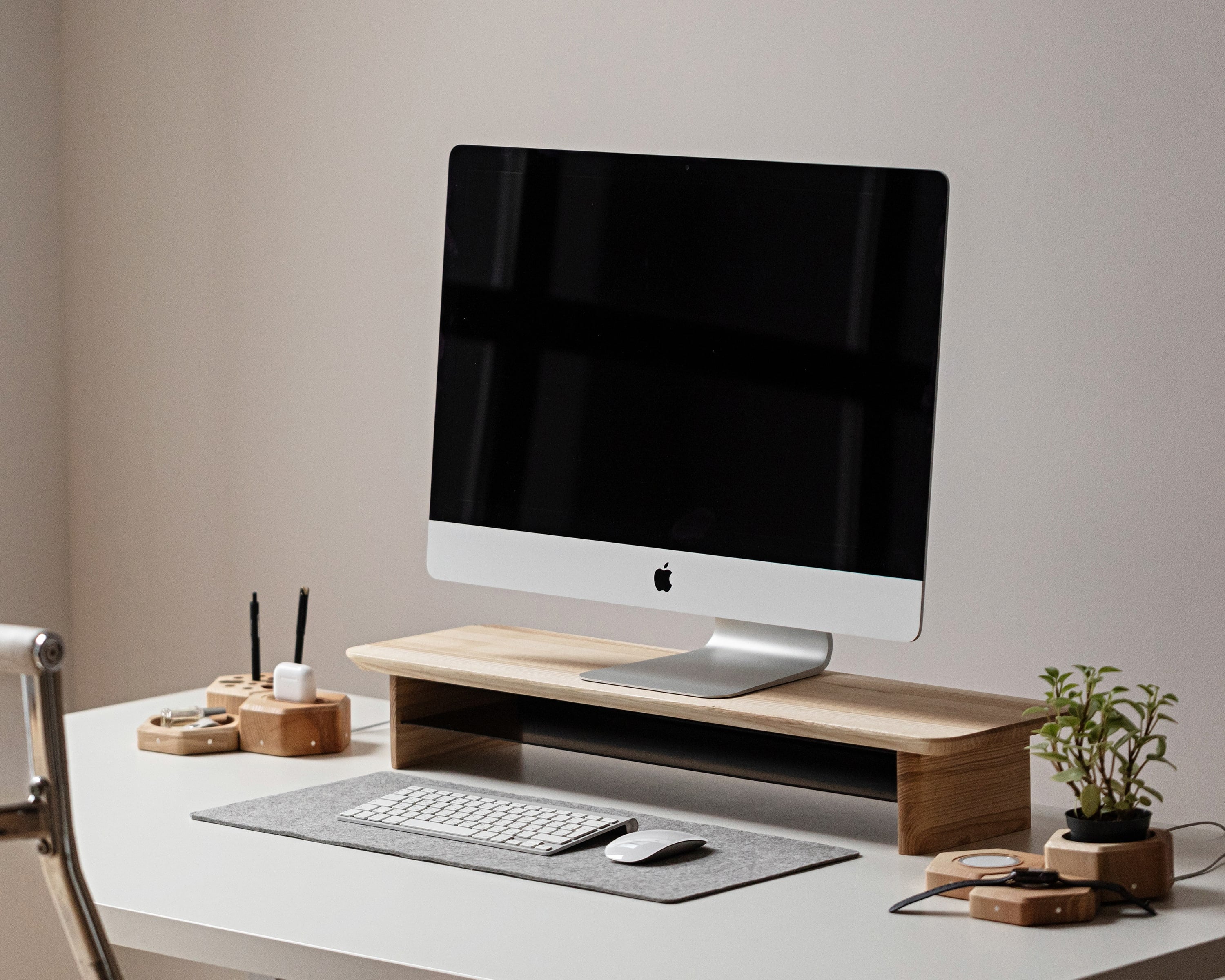 Desk Shelf Monitor Stand With Storage Desk Monitor Riser - Etsy UK