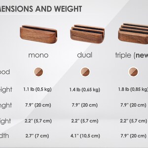 Wood Vertical Laptop Stand for Desk Setup, Dual Laptop Holder for Desk ...