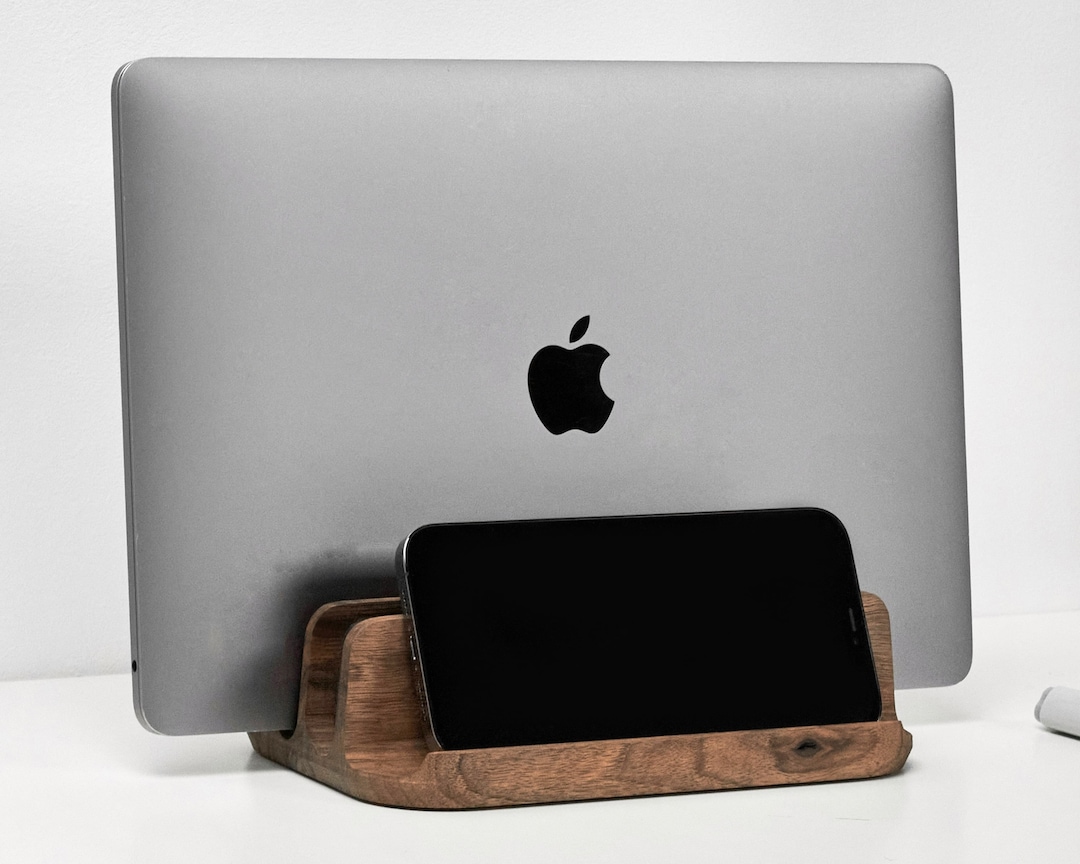 Laptop Holder Vertical Laptop Stand, Double Laptop Stand, MacBook Stand ...