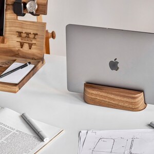 Dual Laptop Stand, Dual MacBook Stand - Etsy UK
