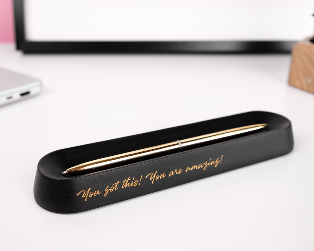 Custom Pen Tray, Desk Organizer for Back to School, Personalized ...