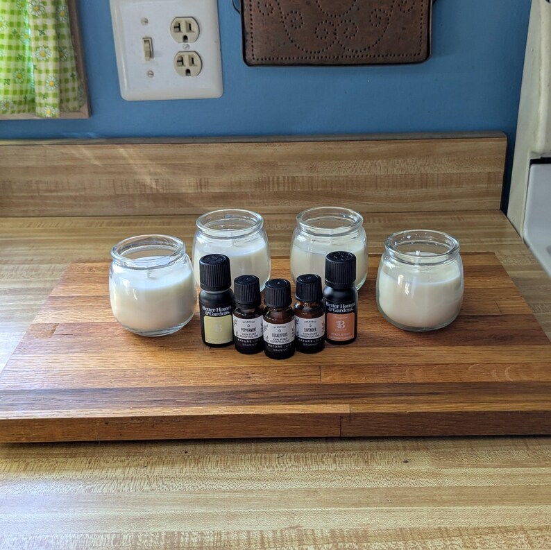 7oz Organic Soy Candle - Essential Oils or Unscented - Clean-burning ...