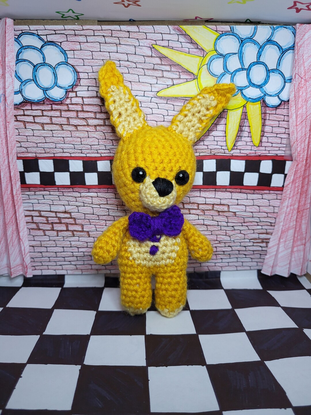 Crochet FNAF Spring Bonnie, Handmade - Etsy