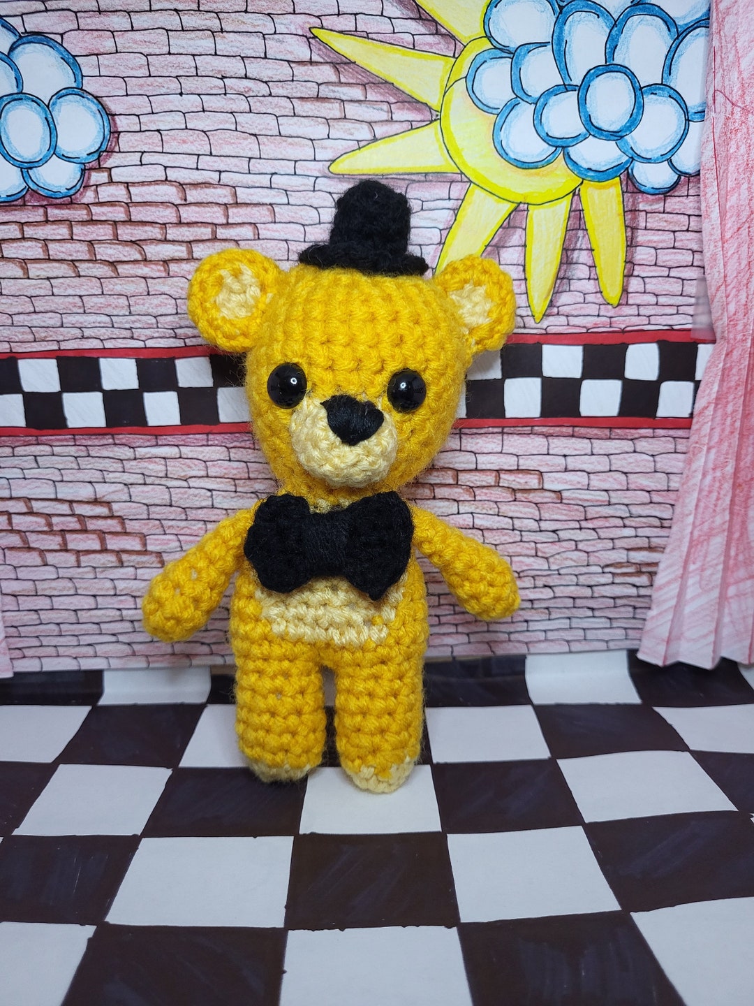 Crochet Golden Freddy, Handmade - Etsy