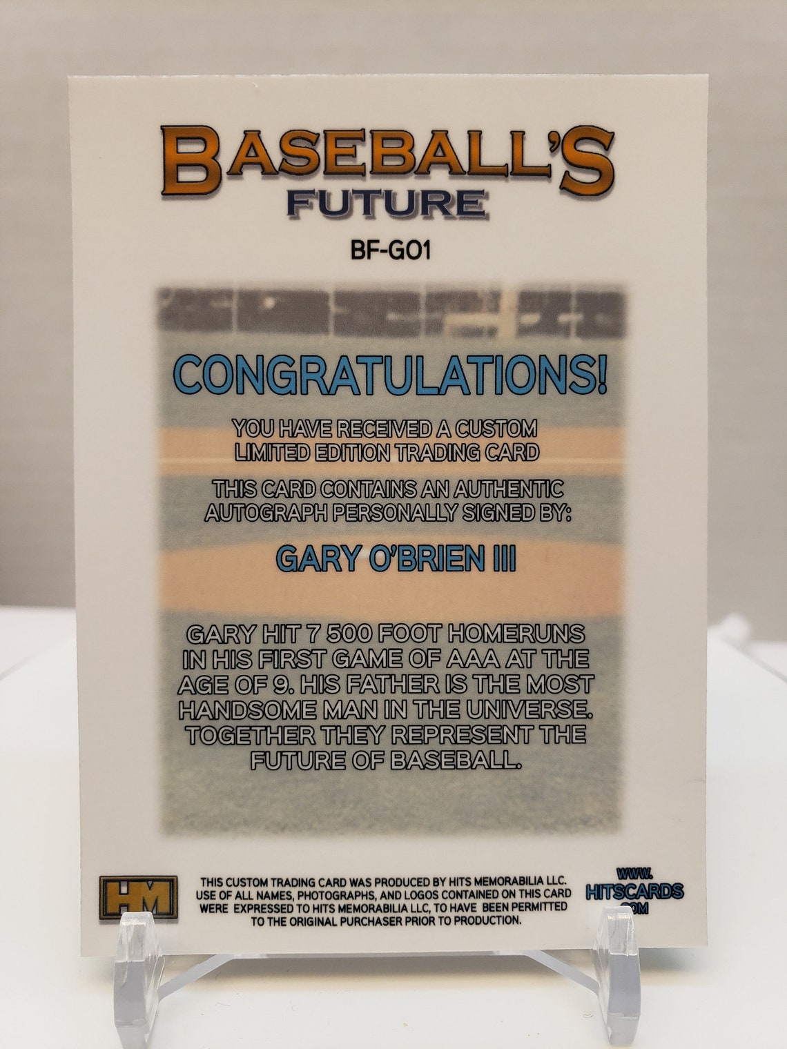Custom Holographic Foil Trading Card (baseball's Future) - Etsy