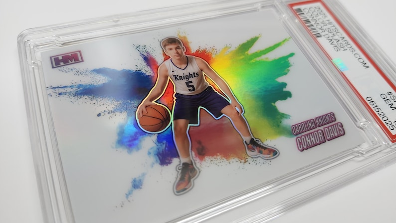 Custom Holographic Foil Trading Card (color Splash) - Etsy