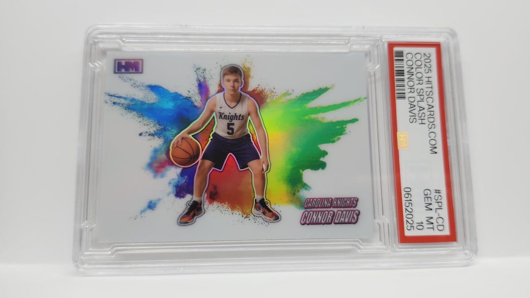 Custom Holographic Foil Trading Card (color Splash) - Etsy