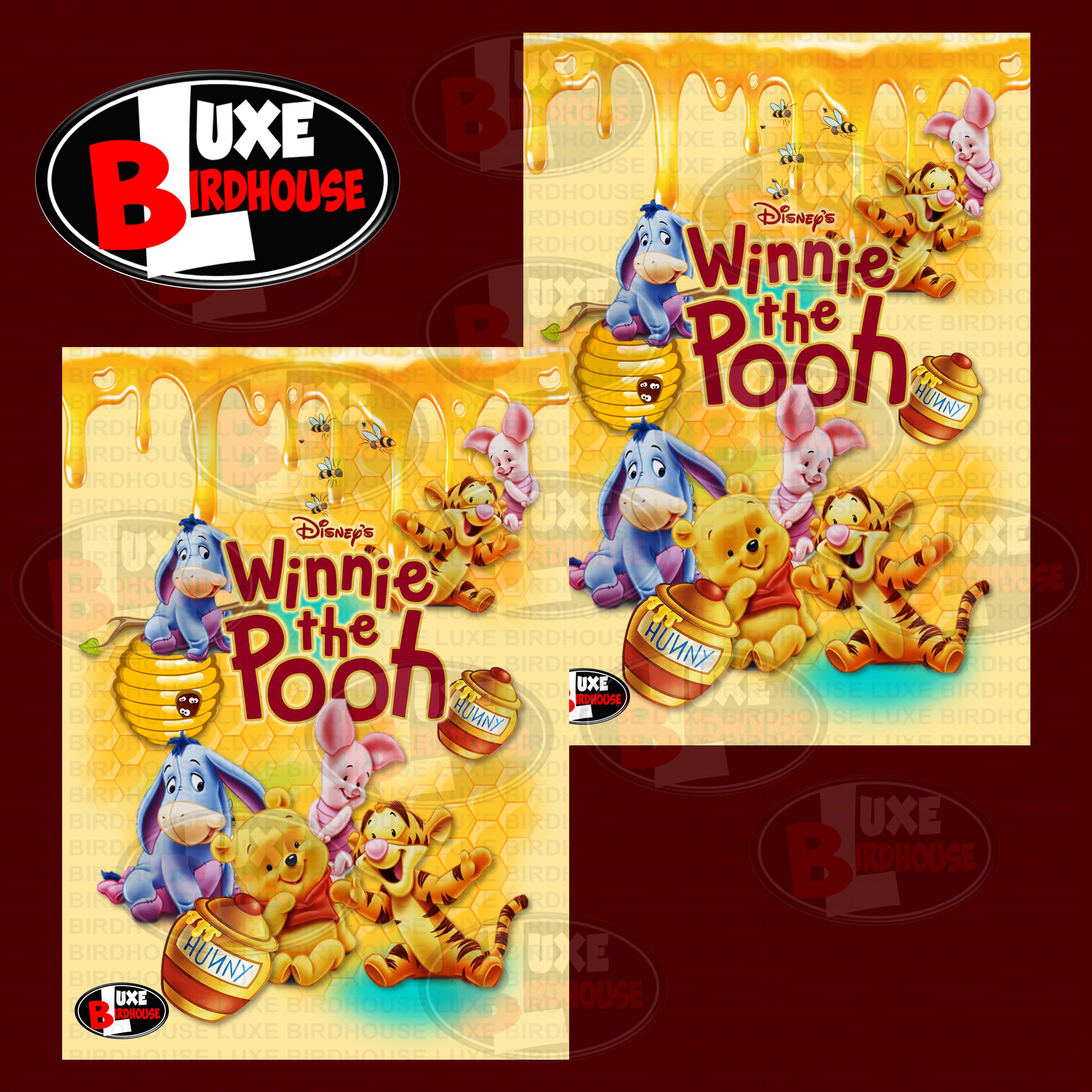Winnie the Pooh Digital Labels MEGA FILES - Etsy