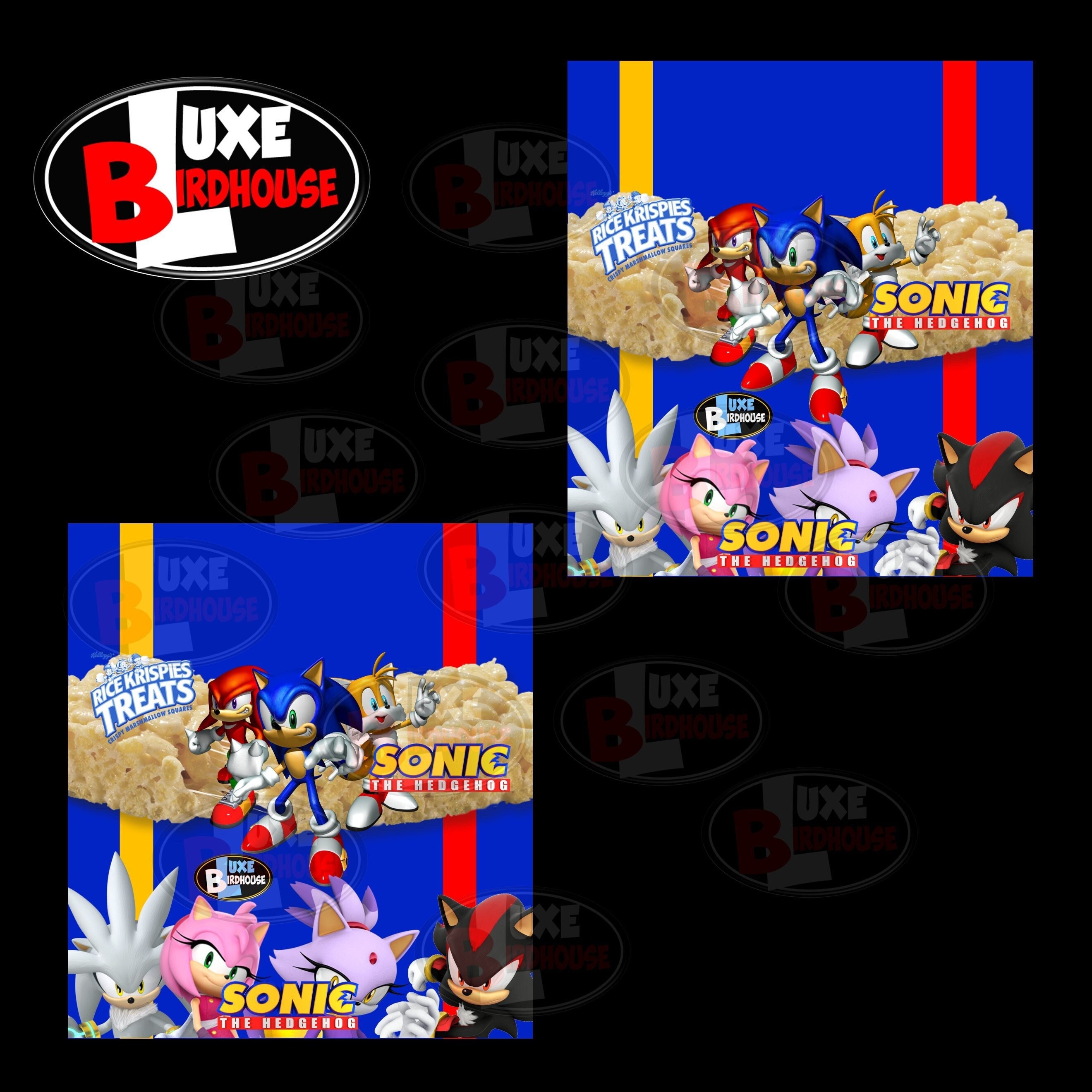 Digital Sonic the Hedgehog Rice Krispies Treats Labels - Etsy