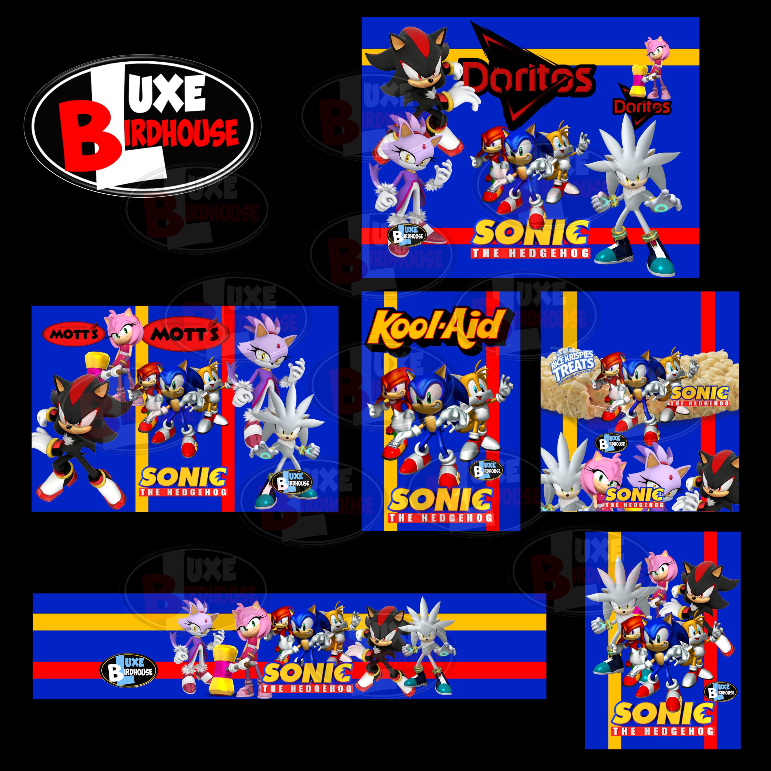 Digital Sonic the Hedgehog Rice Krispies Treats Labels - Etsy