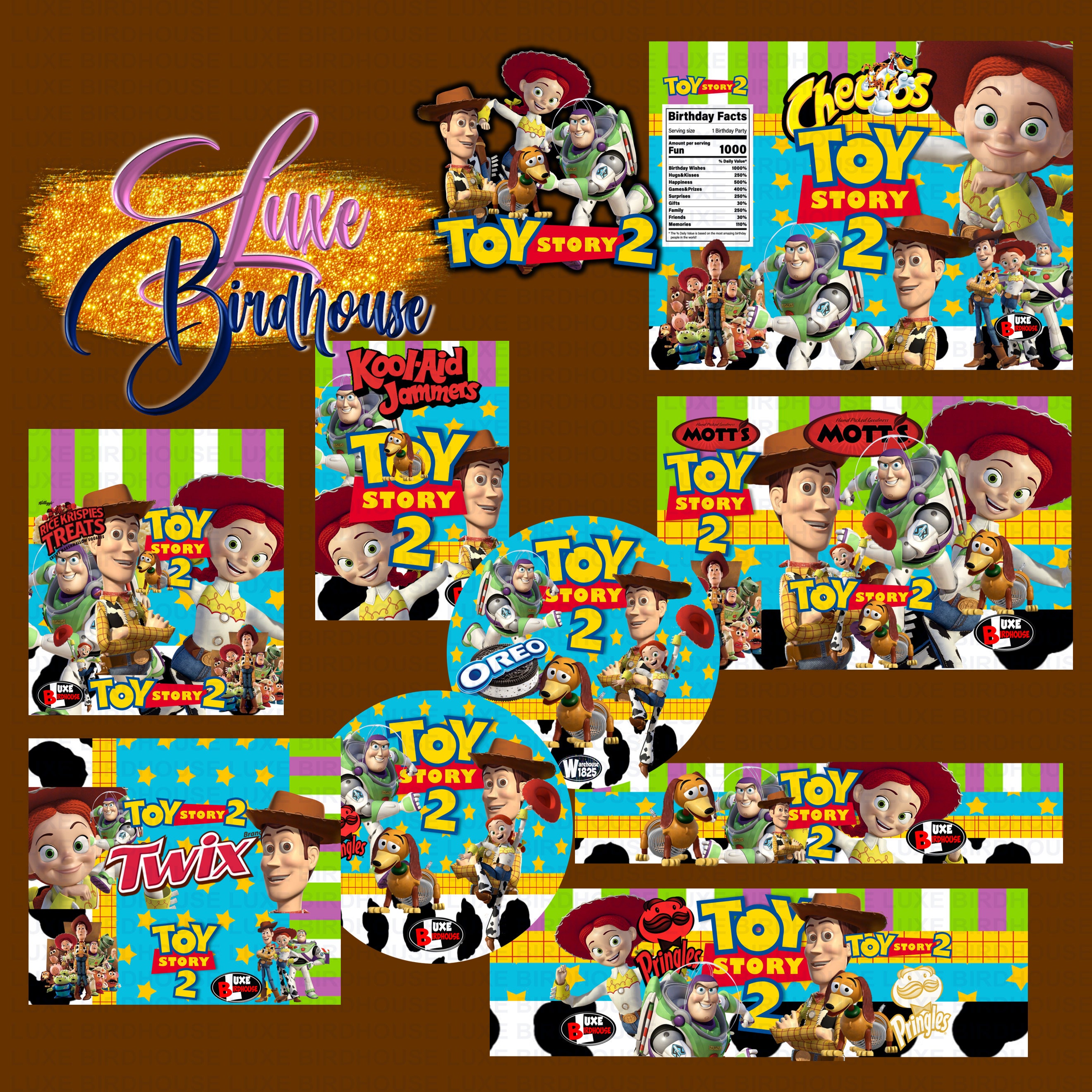 Toy Story 2 Digital Pringles Labels - Etsy
