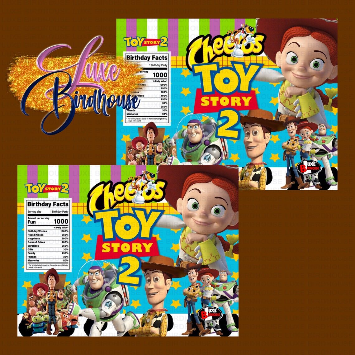 Toy Story 2 Digital Chip Bag Label - Etsy
