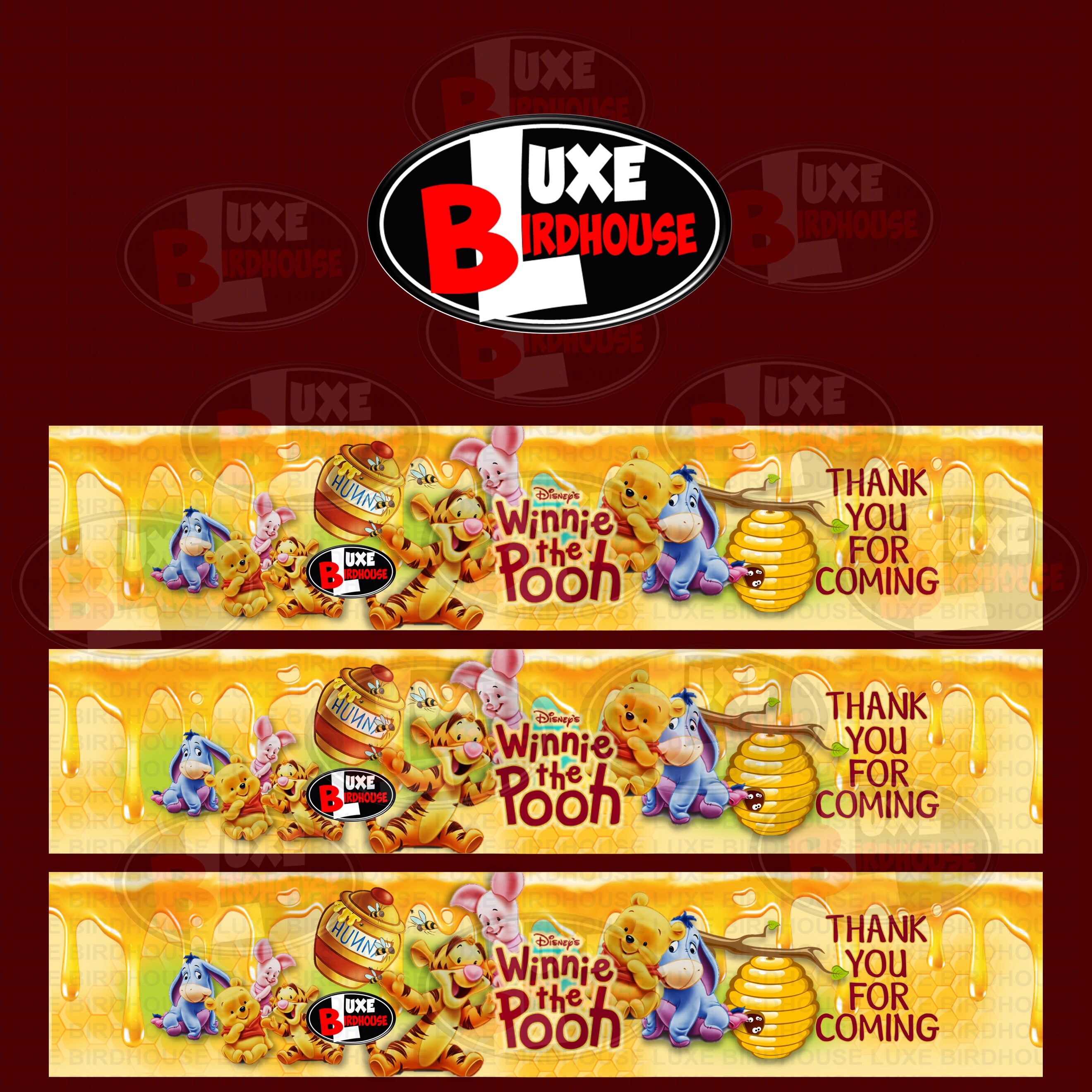 Winnie the Pooh Digital Labels MEGA FILES - Etsy