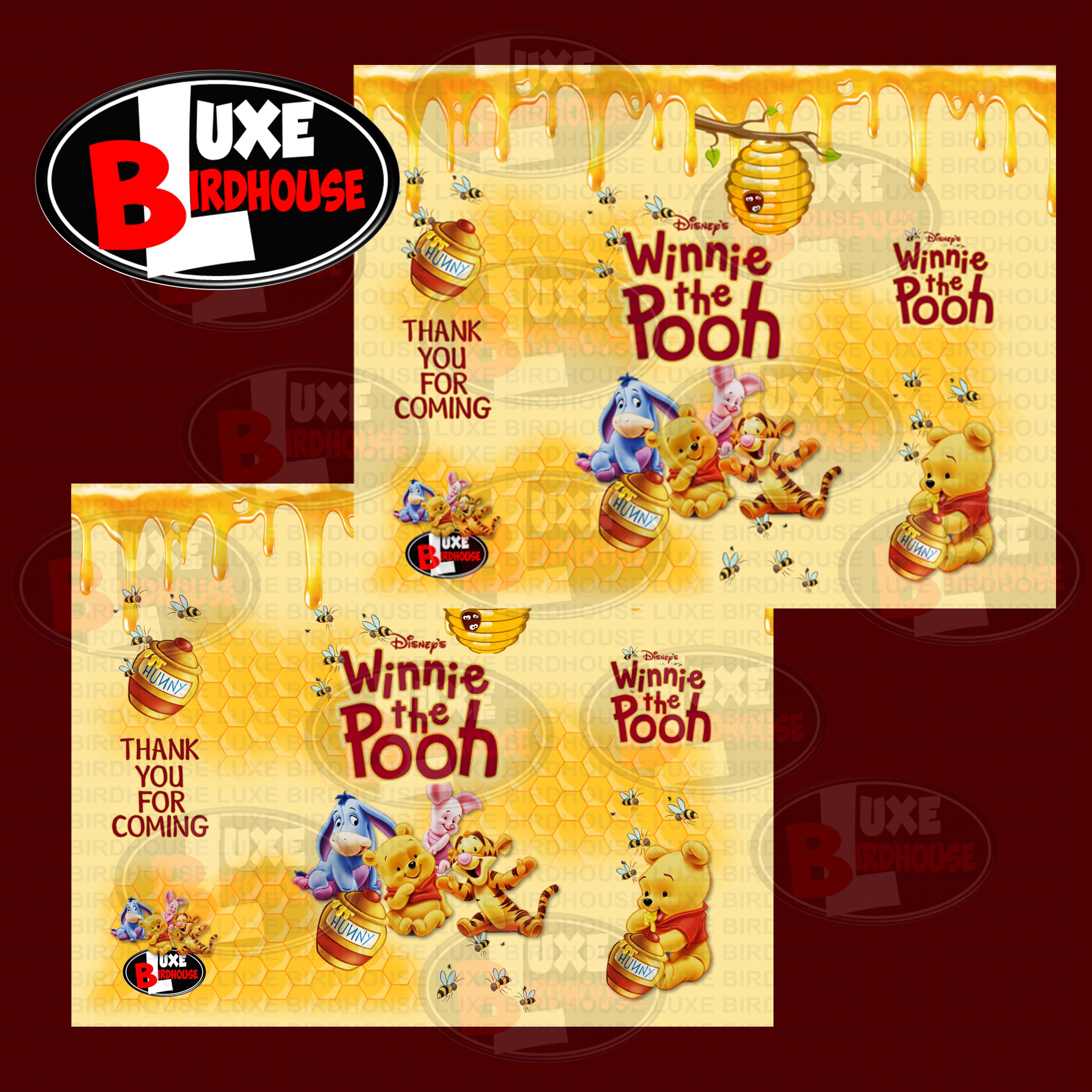 Winnie the Pooh Digital Labels MEGA FILES - Etsy