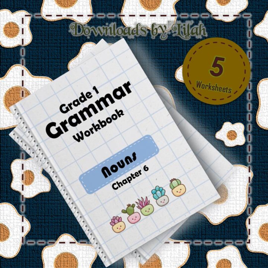 NOUNS WORKSHEETS, 1st Grade Grammar, Letter Tracing for Classroom ...