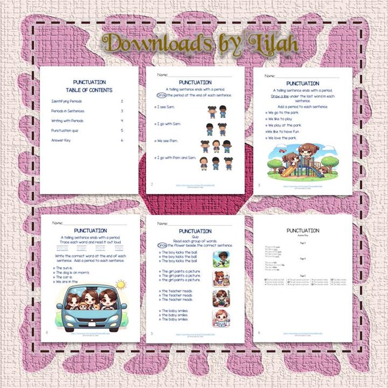PERIODS GRAMMAR WORKSHEETS, 1st Grade Practice, Letter Tracing for ...