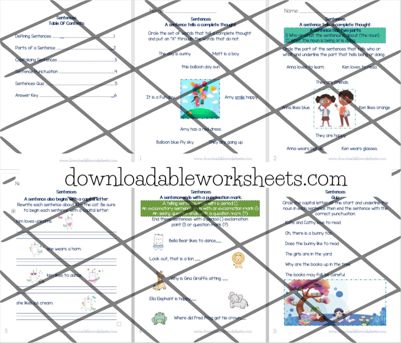 Full 2nd Grade Grammar Workbook Lessons 1 to 14 Grammar - Etsy