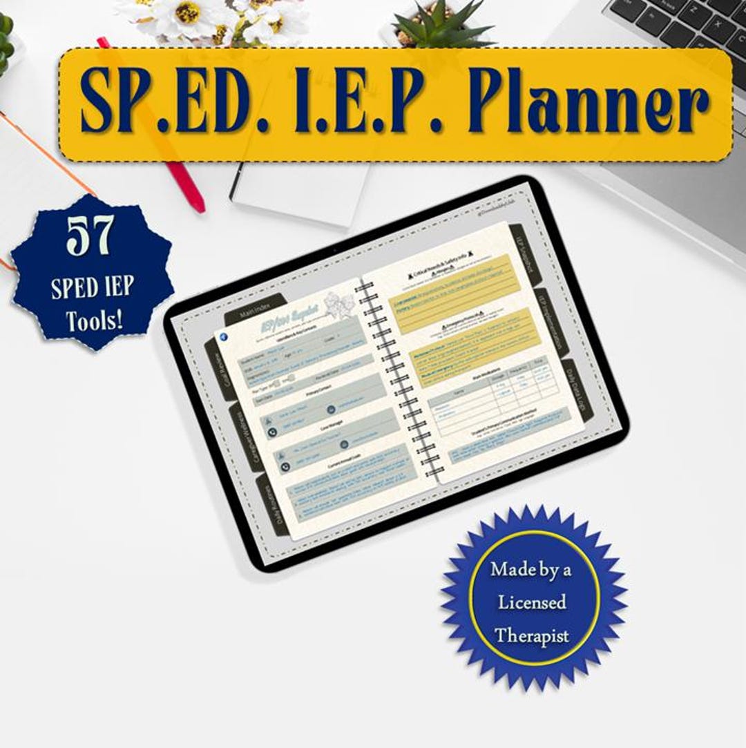 Ultimate SPED IEP Organizer and Planner | Sp Ed Digital Printable ...