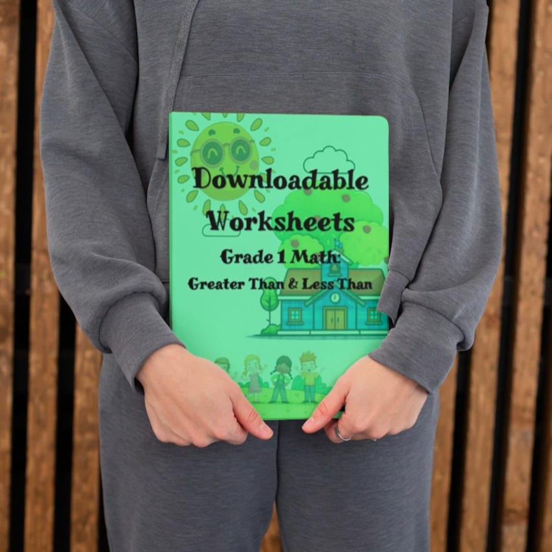 Grade 1 MATH WORKSHEETS, Greater & Less Than, Printable PDF, Homeschool ...
