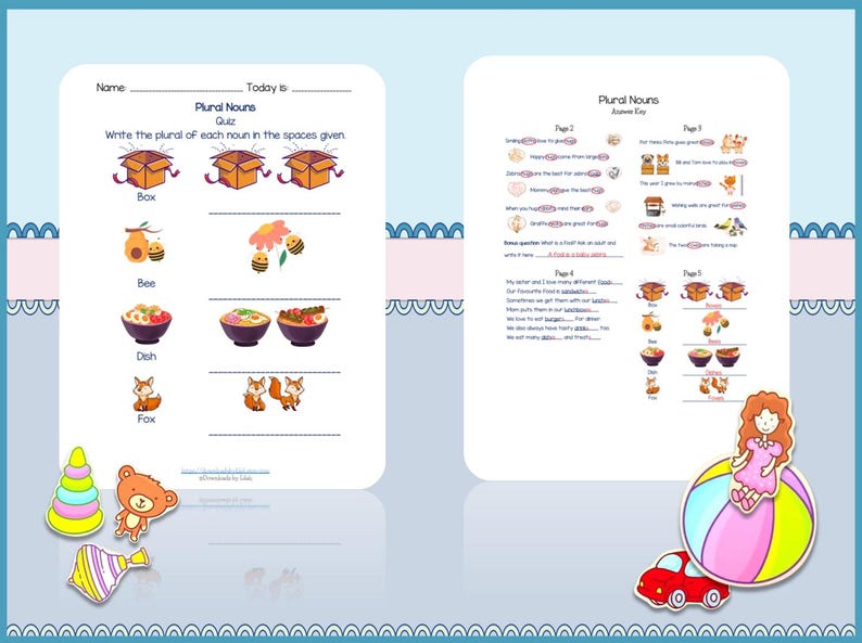 GRAMMAR WORKSHEETS, Plural Nouns Practice, Letter Tracing, Grammar ...