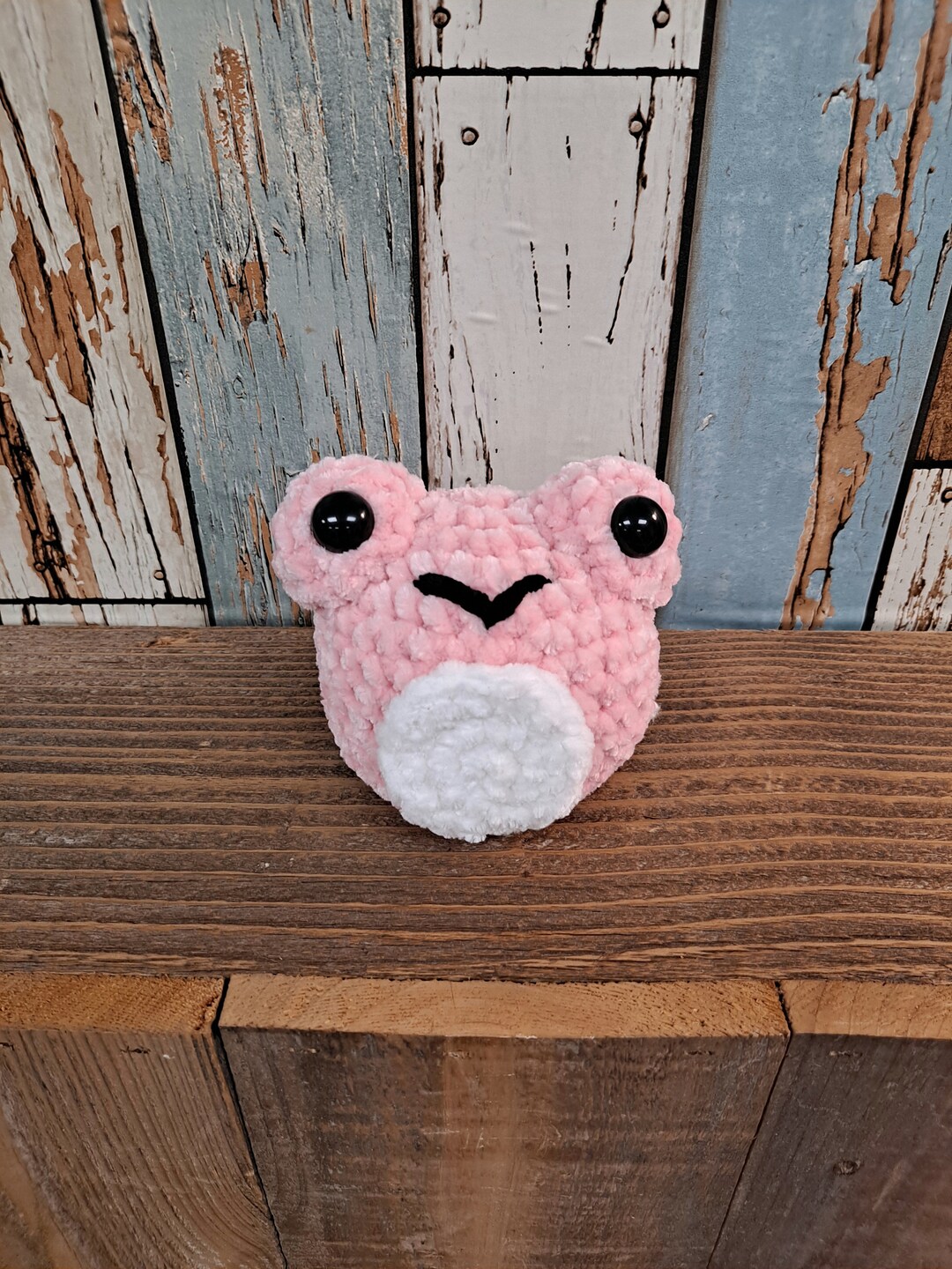 Blush Bob the Blob Frog Plushie - Etsy