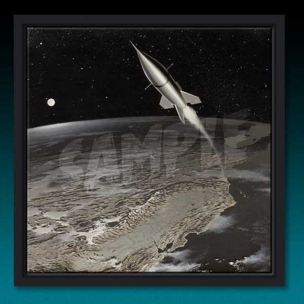 Retro Rocket - Etsy