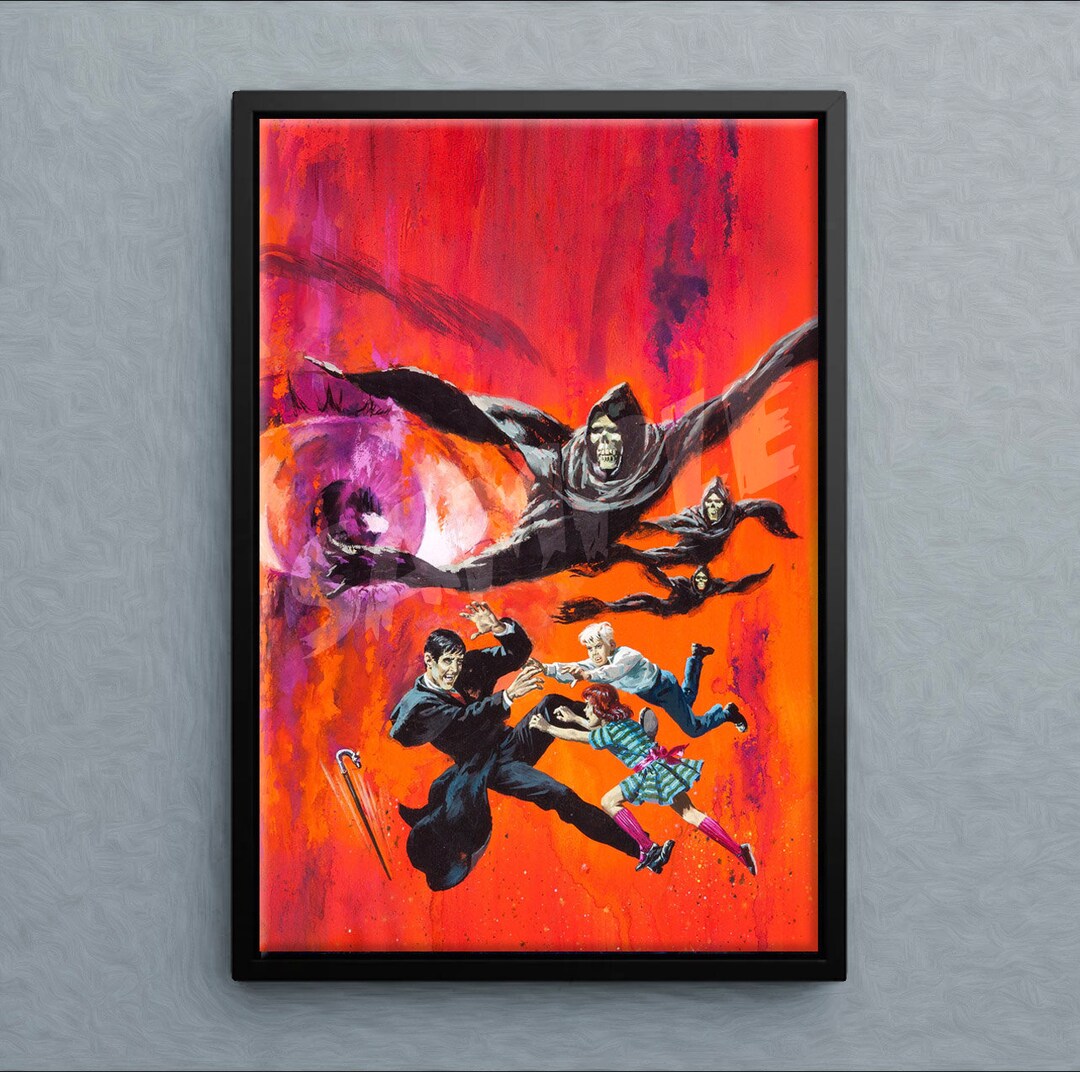 VAMPIRE VORTEX Framed Canvas Print - Etsy