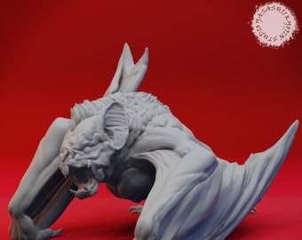 Dire Bat 3D Printed Resin Miniature Tabletop Role Playing Dungeons and ...