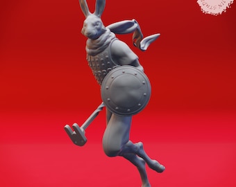 Rabbitfolk Archer 32mm for Dungeons and Dragons, Pathfinder, Starfinder ...