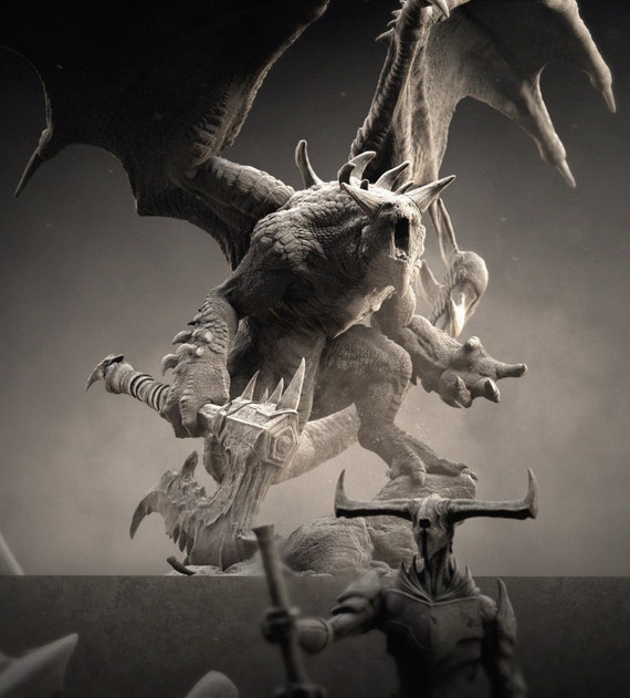 Infernum Dragon/ Designed by Lord of the Print - Etsy