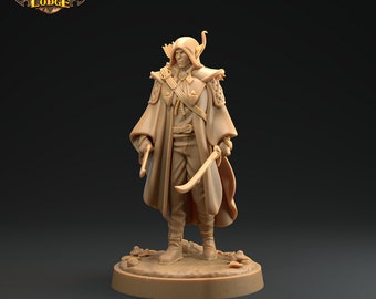 Triel Elf Rogue Hero 3D Printed Miniature Dnd Miniature - Etsy