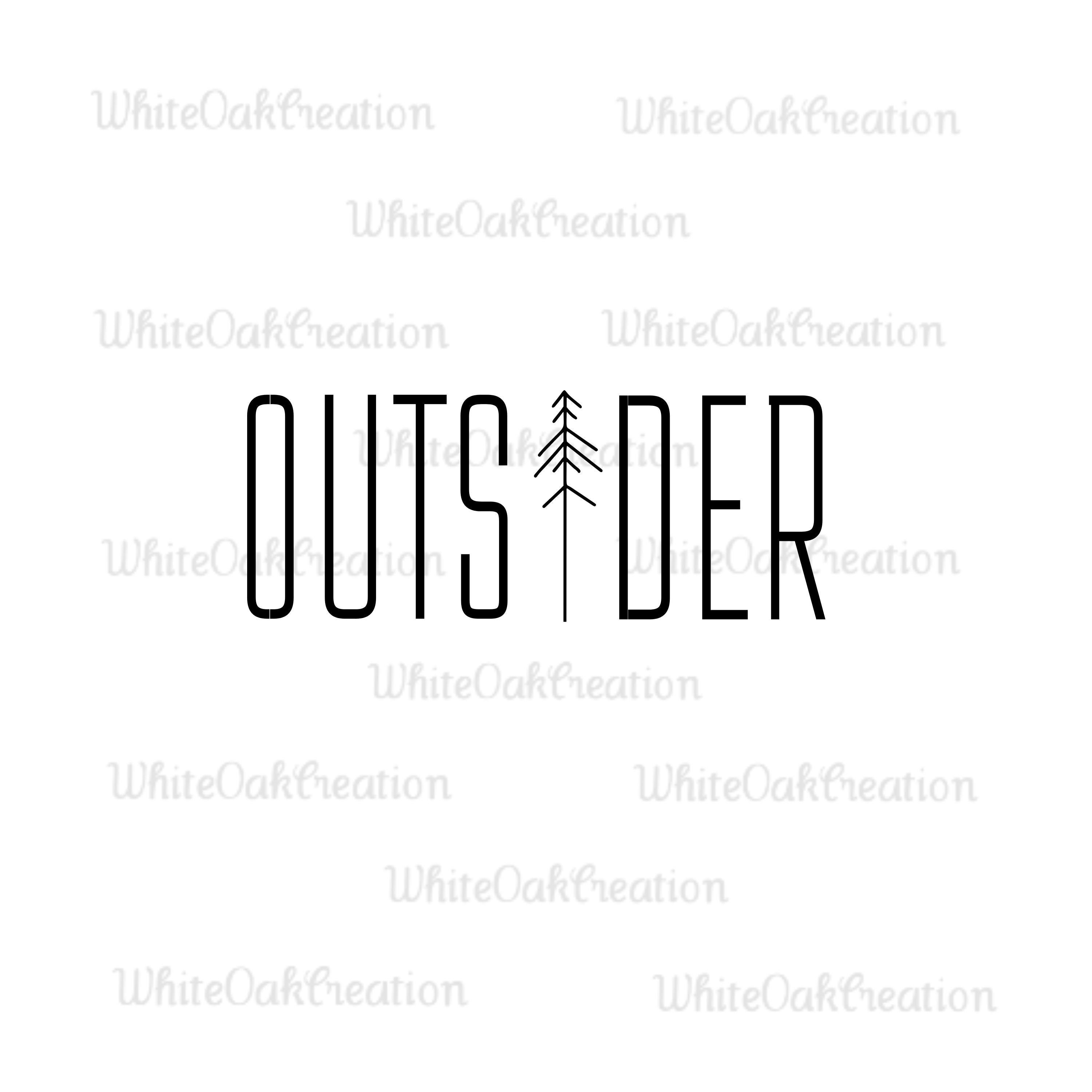 OUTSIDER SVG - Etsy