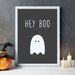 Hey Boo || Halloween Decor || Printable Wall Art - Etsy