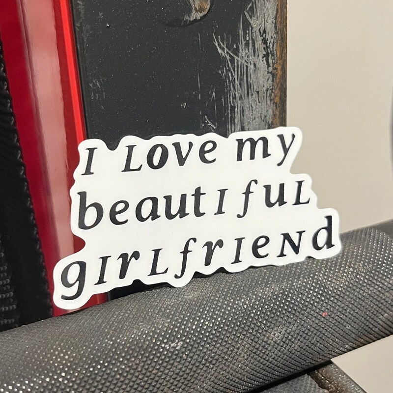 I Love My Gf Sticker - Etsy