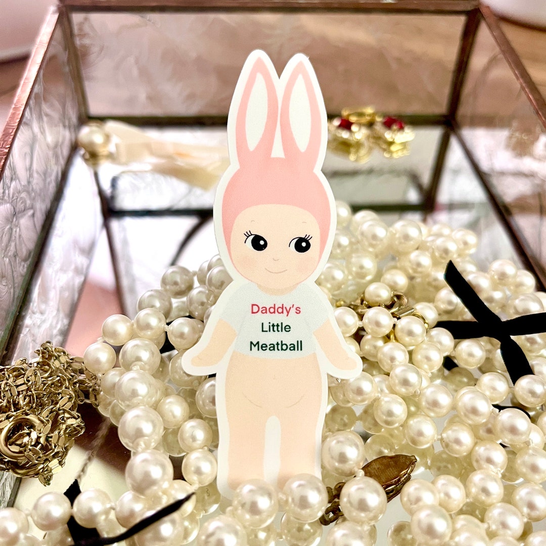Kewpie Sticker: Daddy's Little Meatball, Handmade Vinyl Decal - Etsy