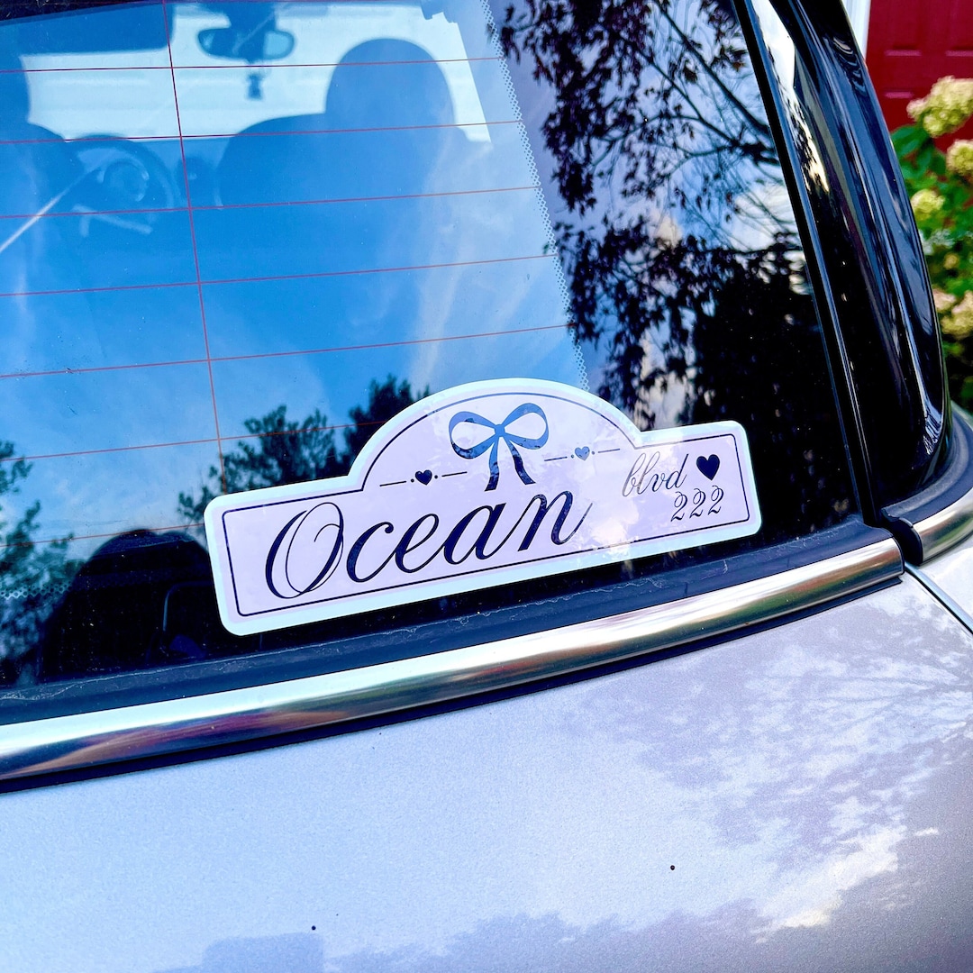 Ocean Blvd Bumper Sticker Bumper Sticker, Coquette Sticker, Cute Bumper ...