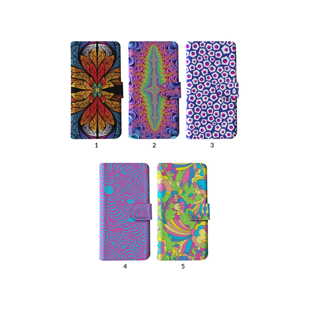 Wallet Flip Phone Case With Card Holder for iPhone 15 14 13 12 11 XR 8 ...