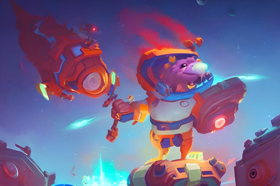 Space Dogs 3 Fantasy Style AI Generated Art Digital Art - Etsy