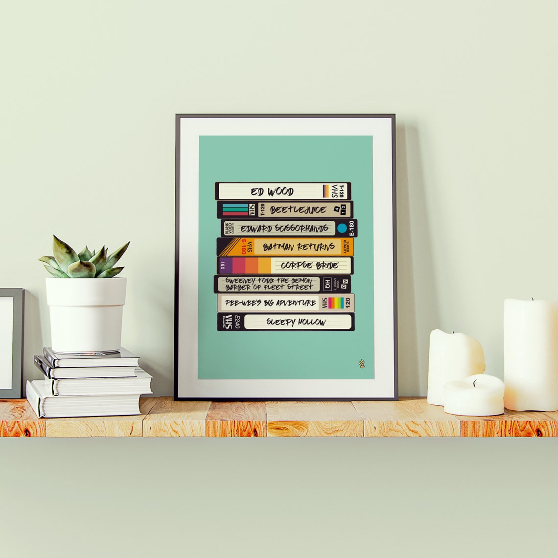 Custom VHS Poster, Retro Movie Poster, Favourite Movie Print, Movie ...